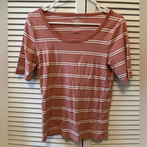 Time and Tru | Tops | Time And True Short Sleeve Orange Top Size M 8 ...